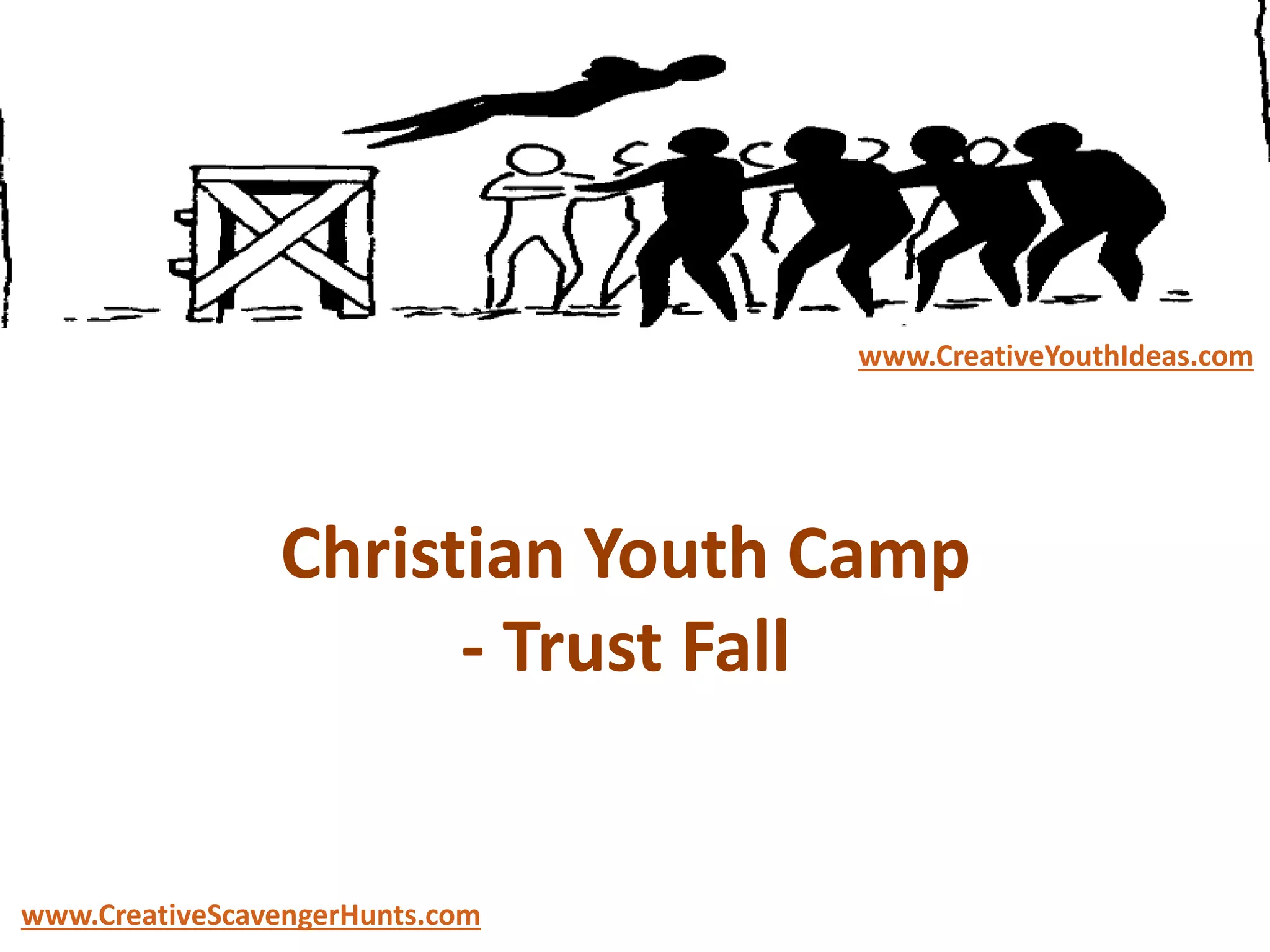 Christian youth camp trust fall | PPTX