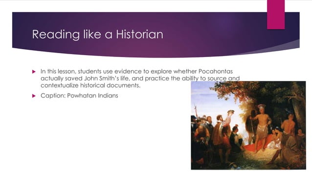 Pocahontas Lesson | PPTX