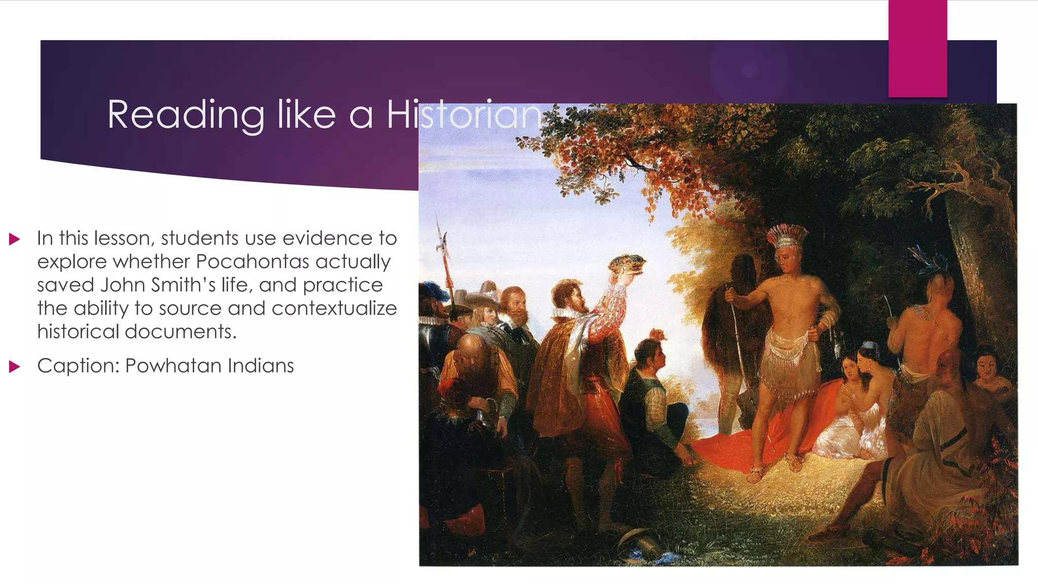 Pocahontas Lesson | PPTX