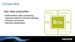 Christie Brio sales presentation | PPT