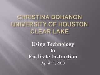 Christina Bohanon | PPT