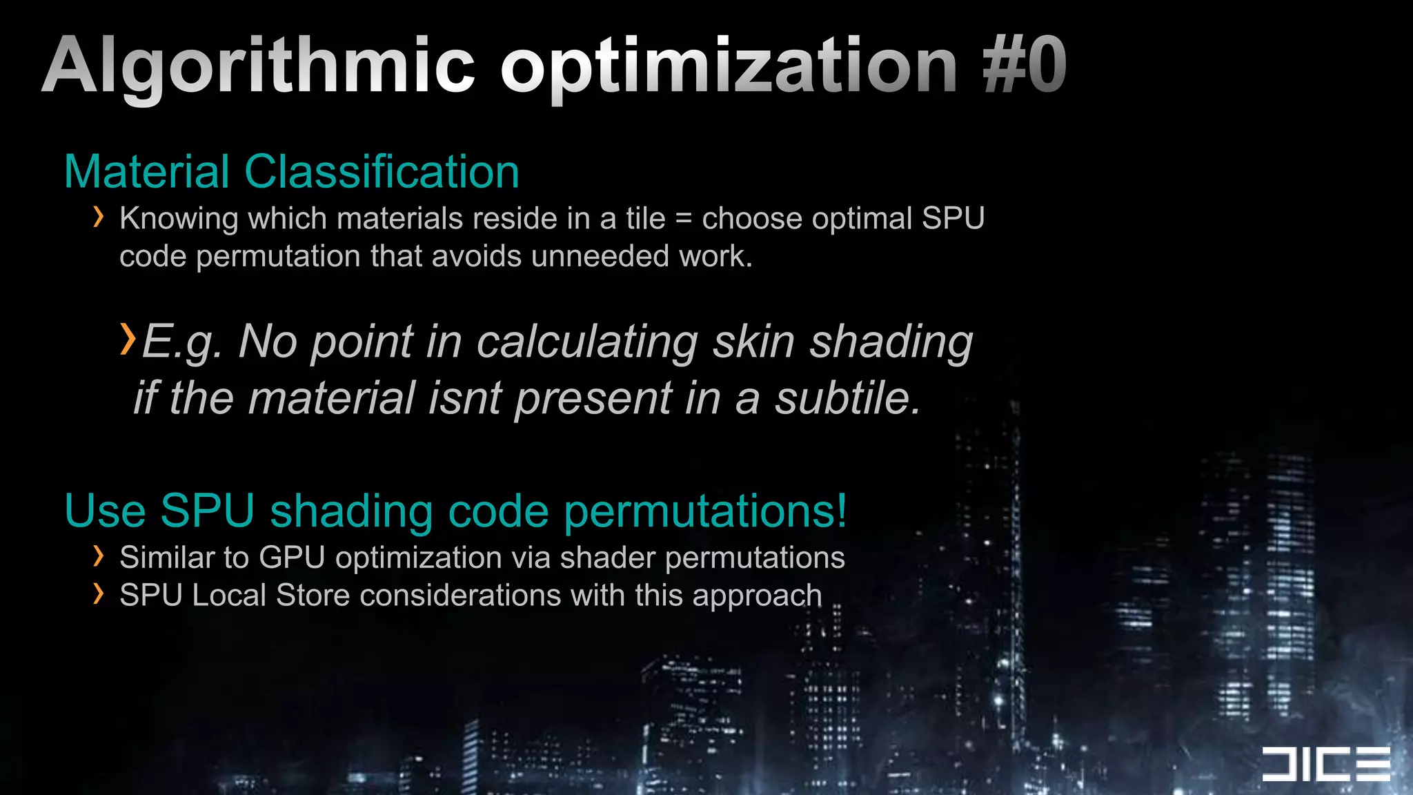 SPU-Based Deferred Shading in BATTLEFIELD 3 for Playstation 3 | PPTX