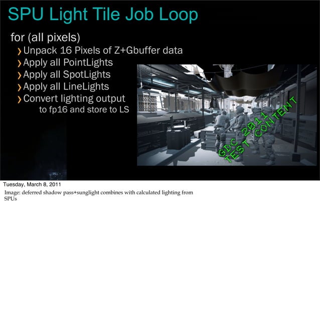 SPU-based Deferred Shading for Battlefield 3 on Playstation 3 | PPT