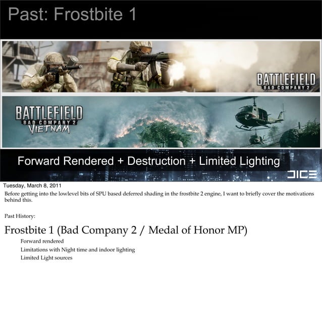 SPU-based Deferred Shading for Battlefield 3 on Playstation 3 | PPT