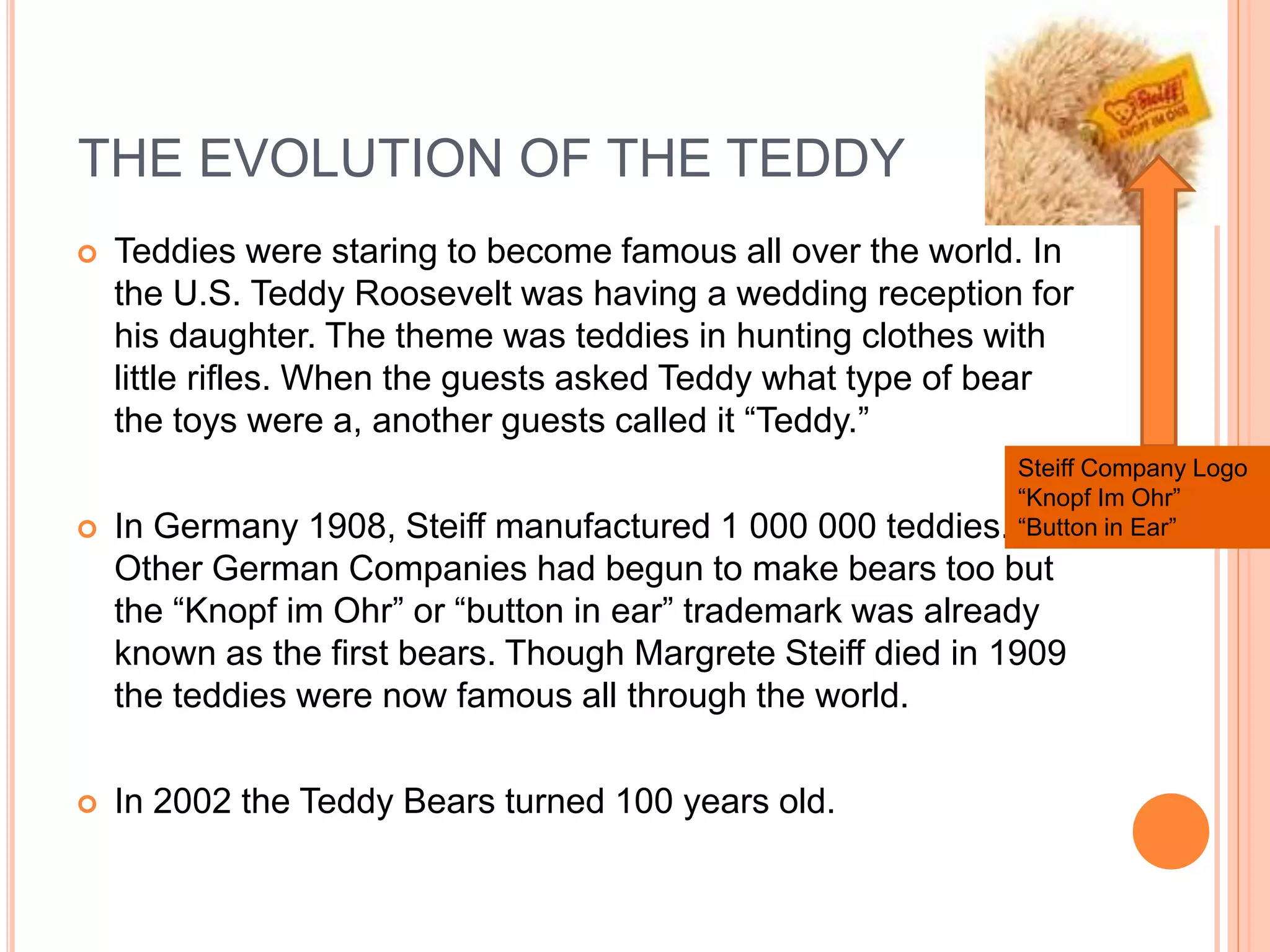 Christina history of the teddy bear updated version | PPTX