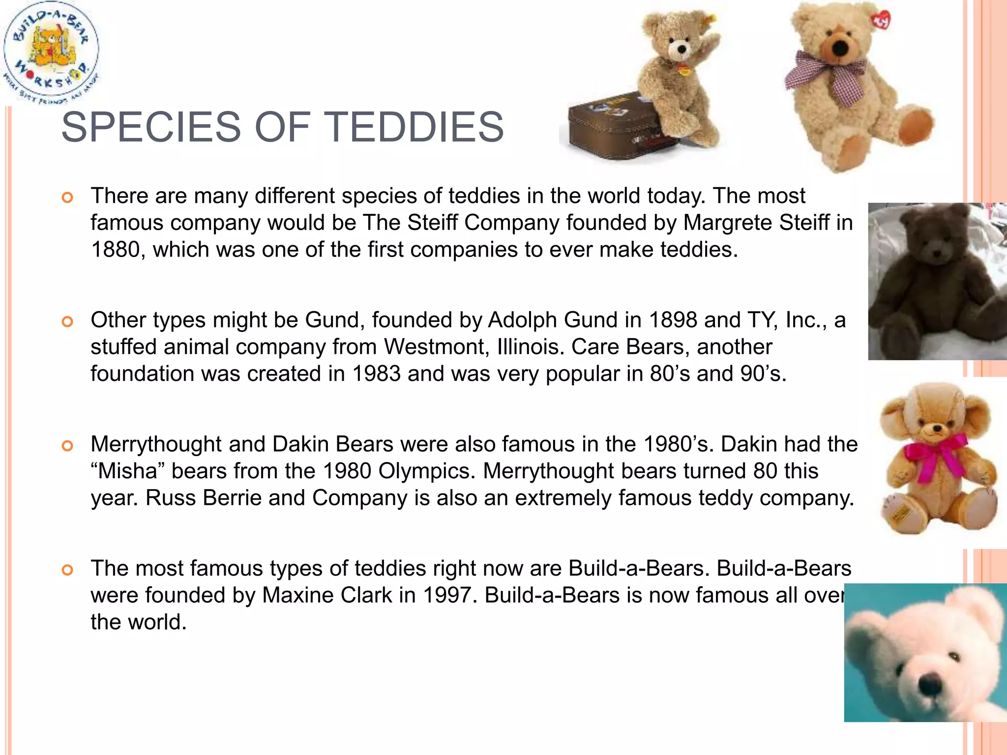 Christina history of the teddy bear updated version | PPTX
