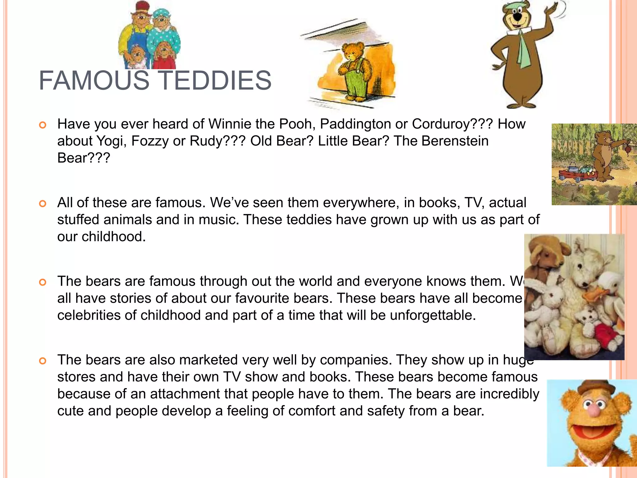 Christina history of the teddy bear updated version | PPTX