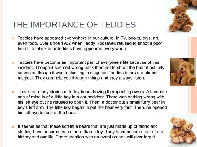 Christina history of the teddy bear updated version | PPTX | Hunting ...
