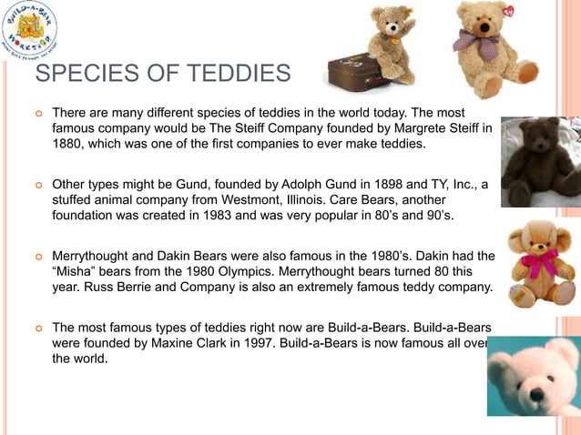 Christina history of the teddy bear updated version | PPTX | Hunting ...