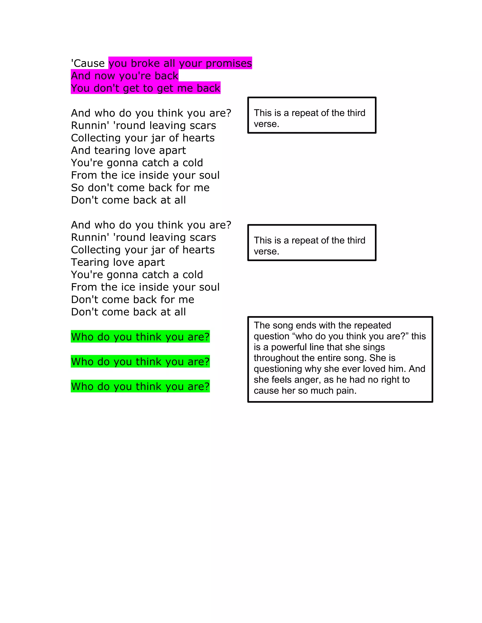 Christina perri – jar of hearts lyrics analysis | DOCX