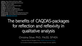 Christina Silver - Benefits of CAQDAS for reflexivity.pdf