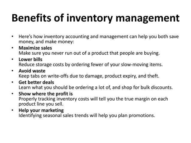 Inventory Accountant- | PPT