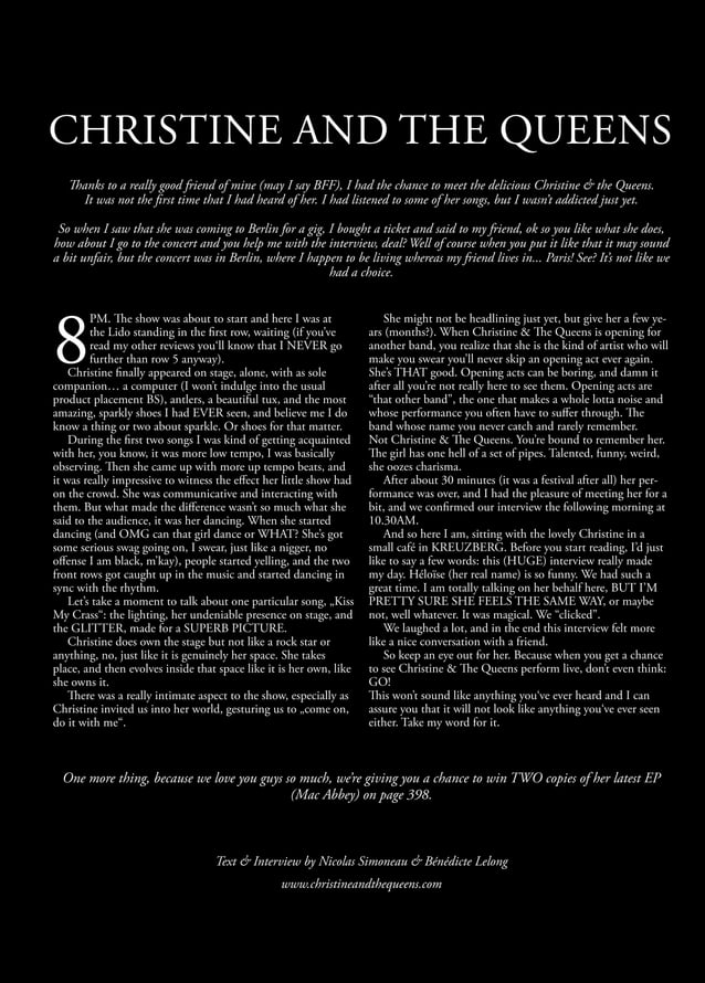 Christine and The Queens: the interview (Collection 3) | PDF
