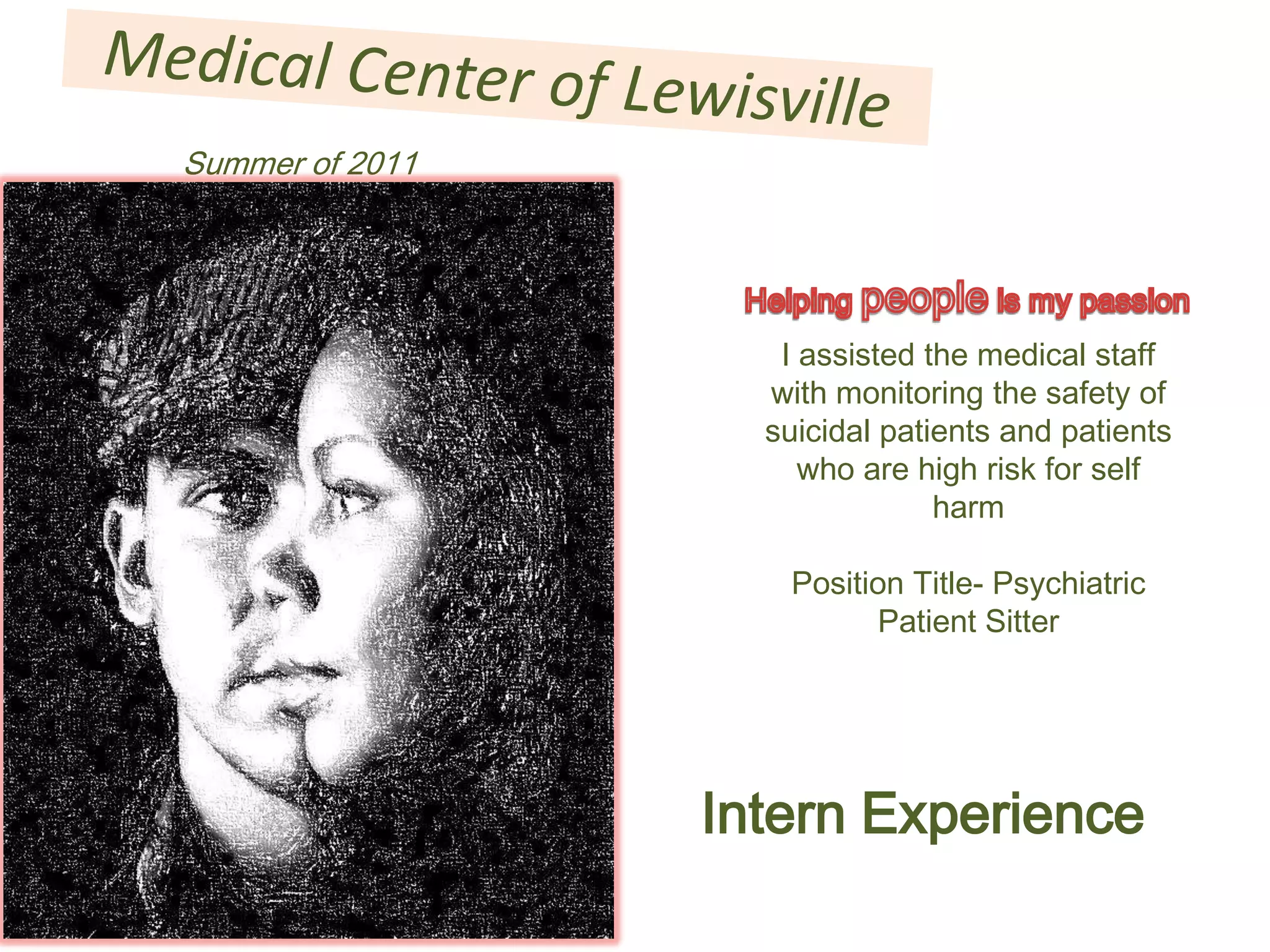 Christine brooke brodbeck visual resume pfp | PPTX | Medical Health