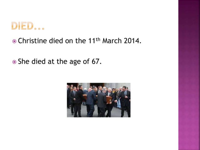 Christine buckley by sarah [autosaved] | PPT