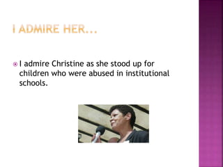 Christine buckley by sarah [autosaved] | PPT