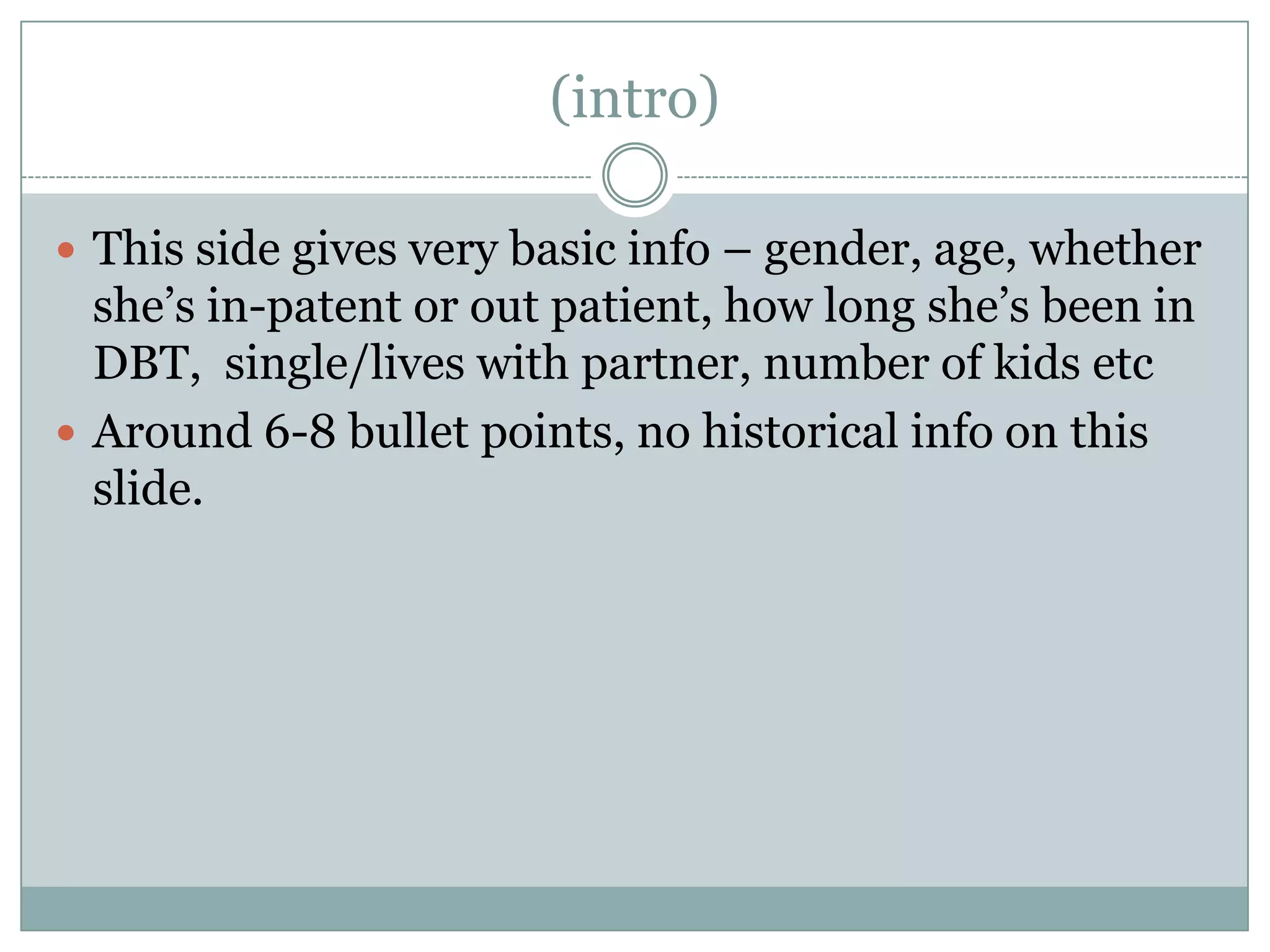 Christine dunkley dbt case template | PPTX