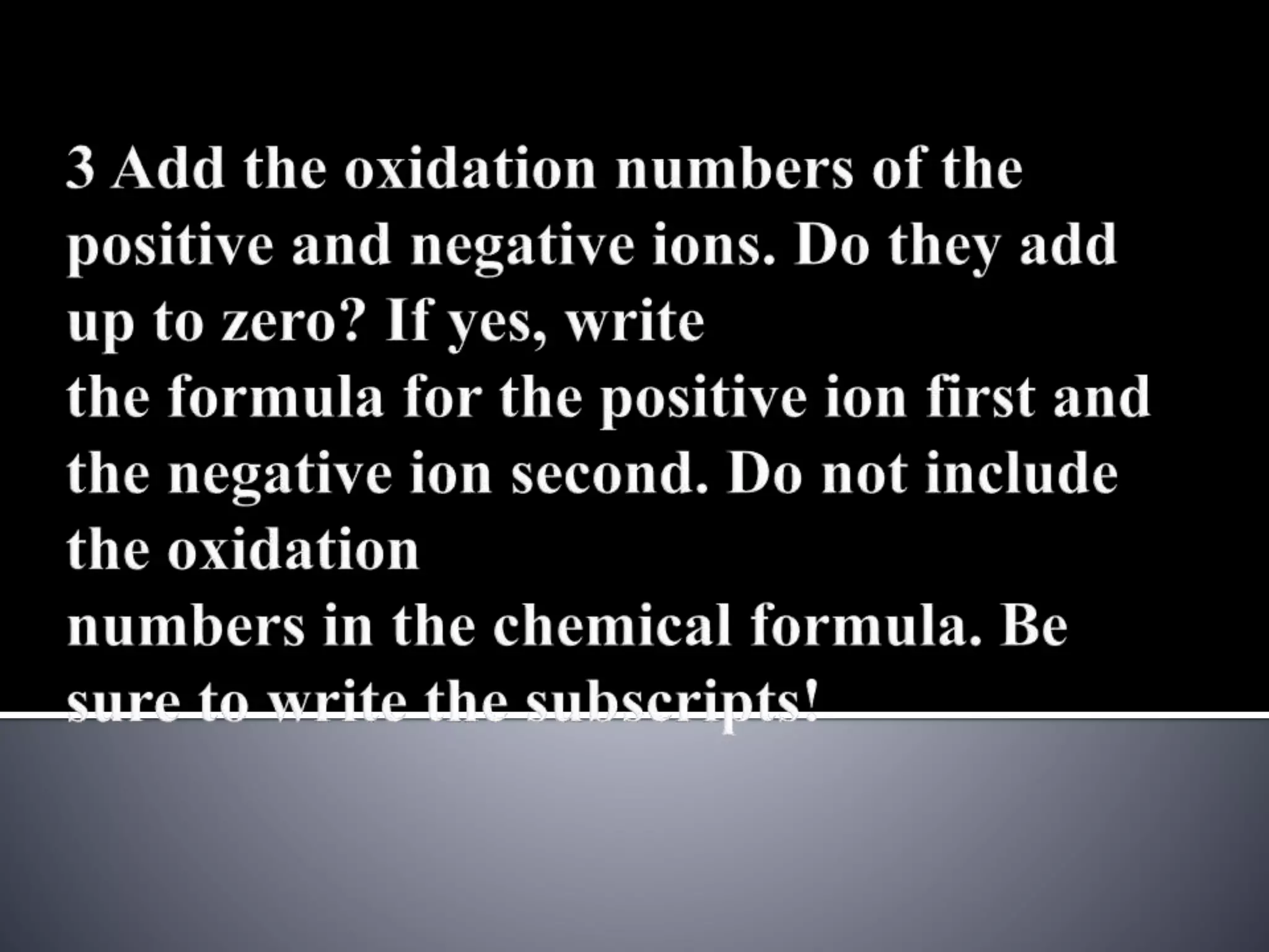 rules for writing cehmical formulas | PPTX