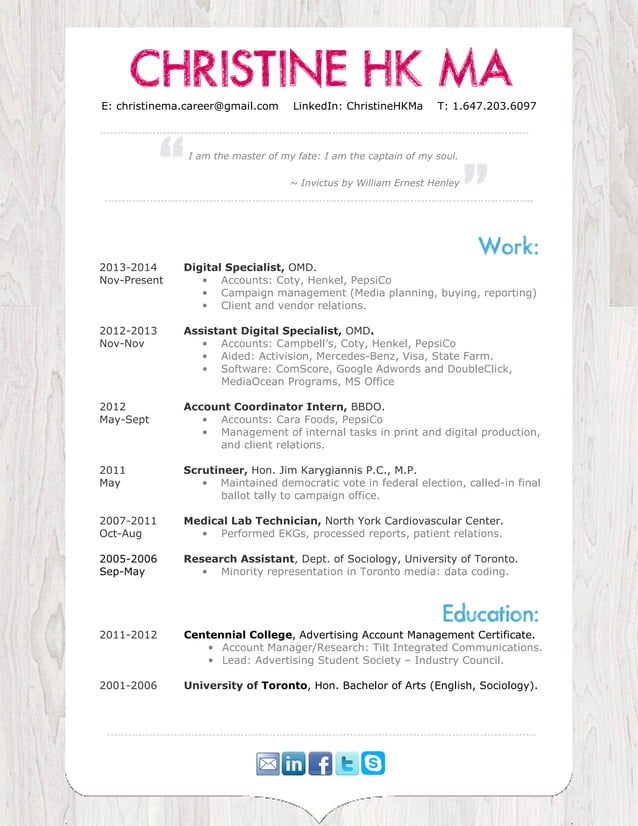 Christine Ma - Resume | PDF | Advertising Industry | Industries