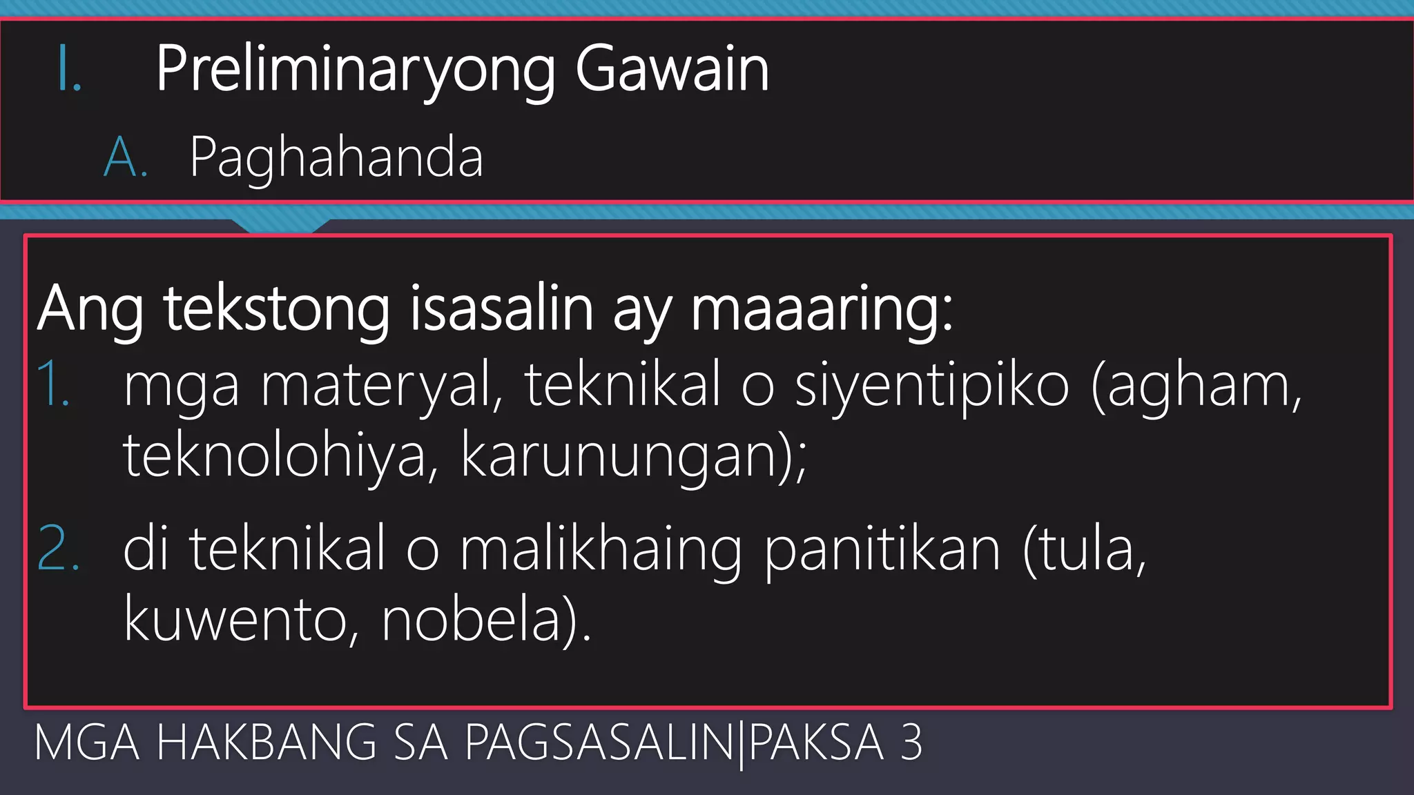 Mga Simulain sa Pagsasaling Wika | PPTX