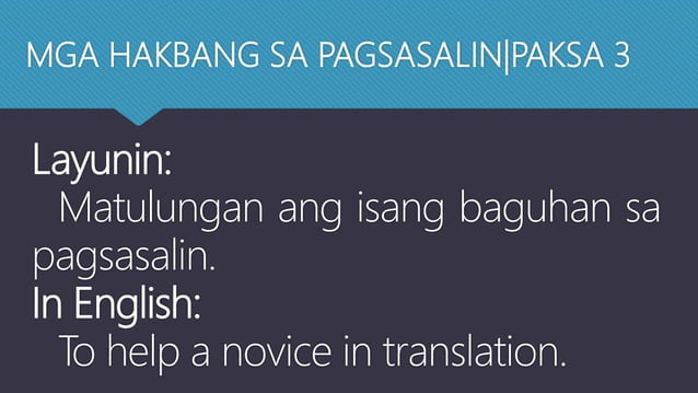 Mga Simulain sa Pagsasaling Wika | PPTX