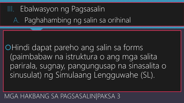 Mga Simulain sa Pagsasaling Wika | PPTX