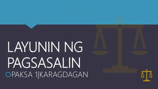 Mga Simulain sa Pagsasaling Wika | PPTX