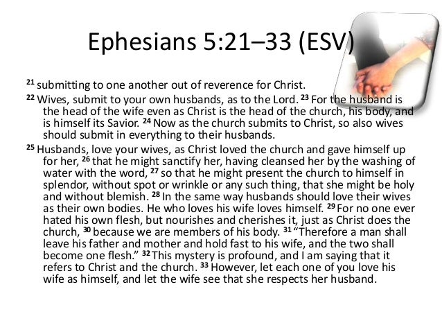 Christ Loves His Bride - Ephesians 5:21-33