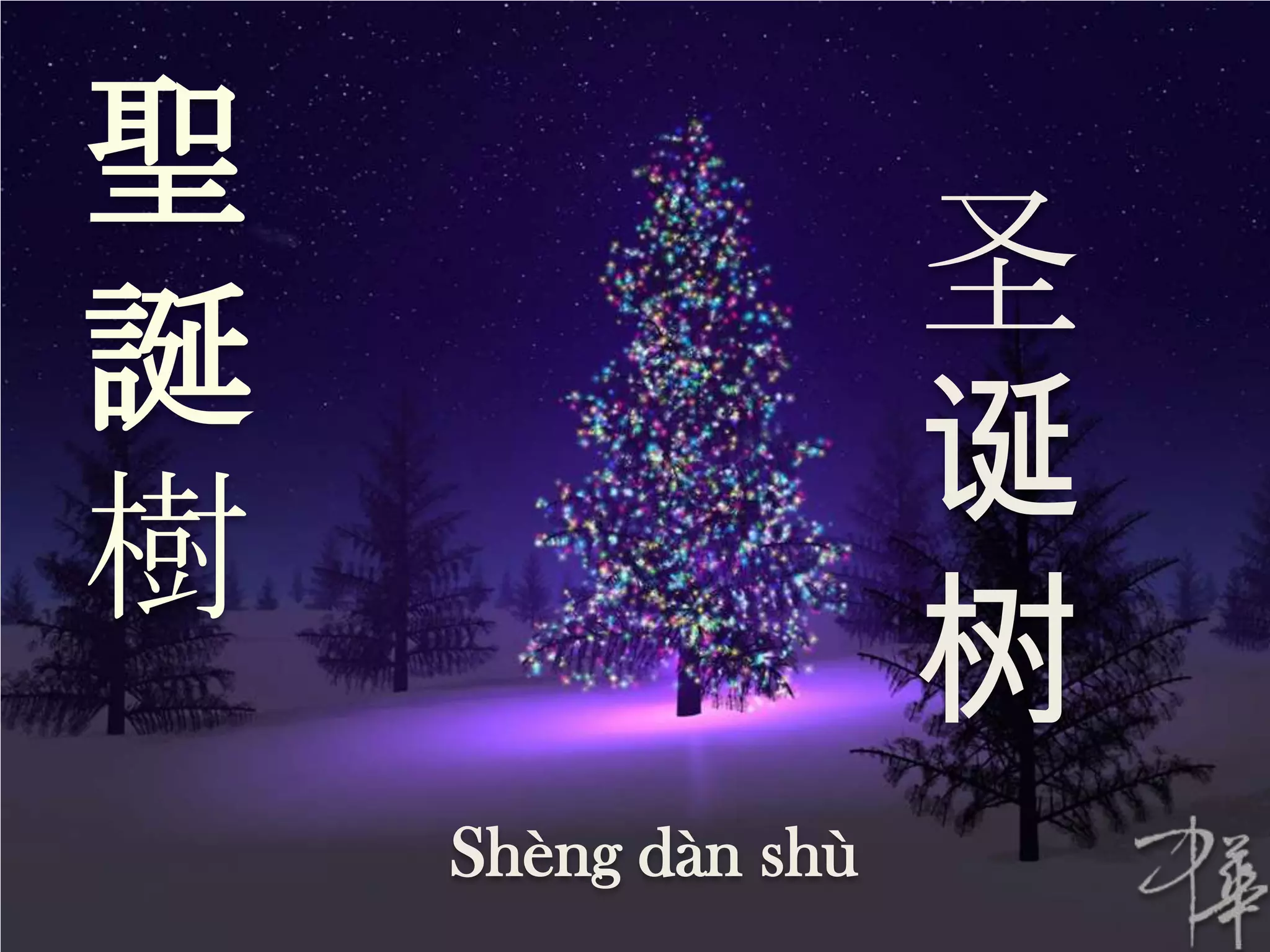 Learn Chinese Christmas Vocabulary | PPTX