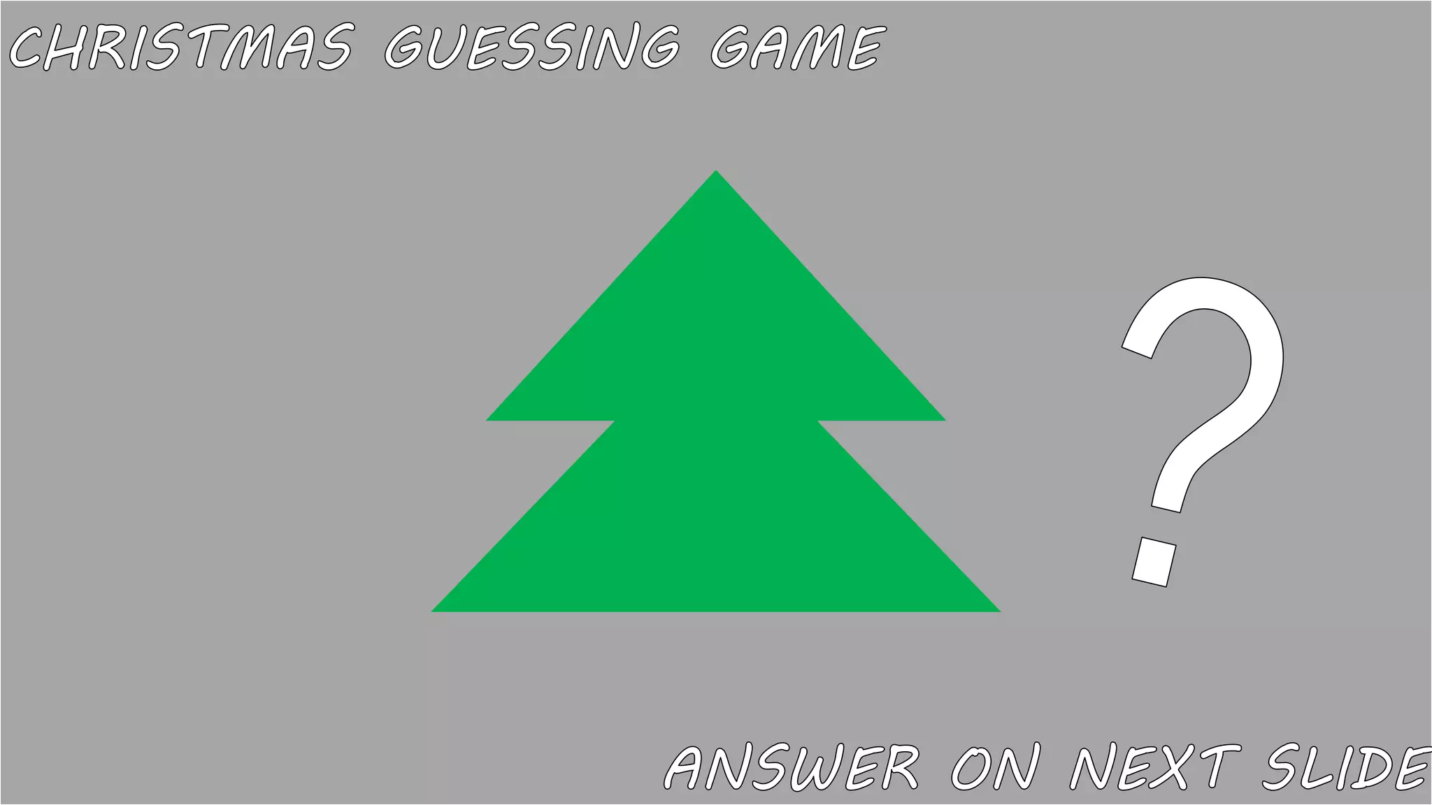 Christmas Guessing Game | PPTX