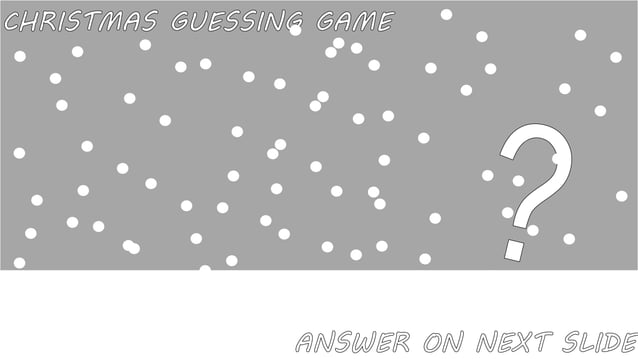 Christmas Guessing Game | PPTX