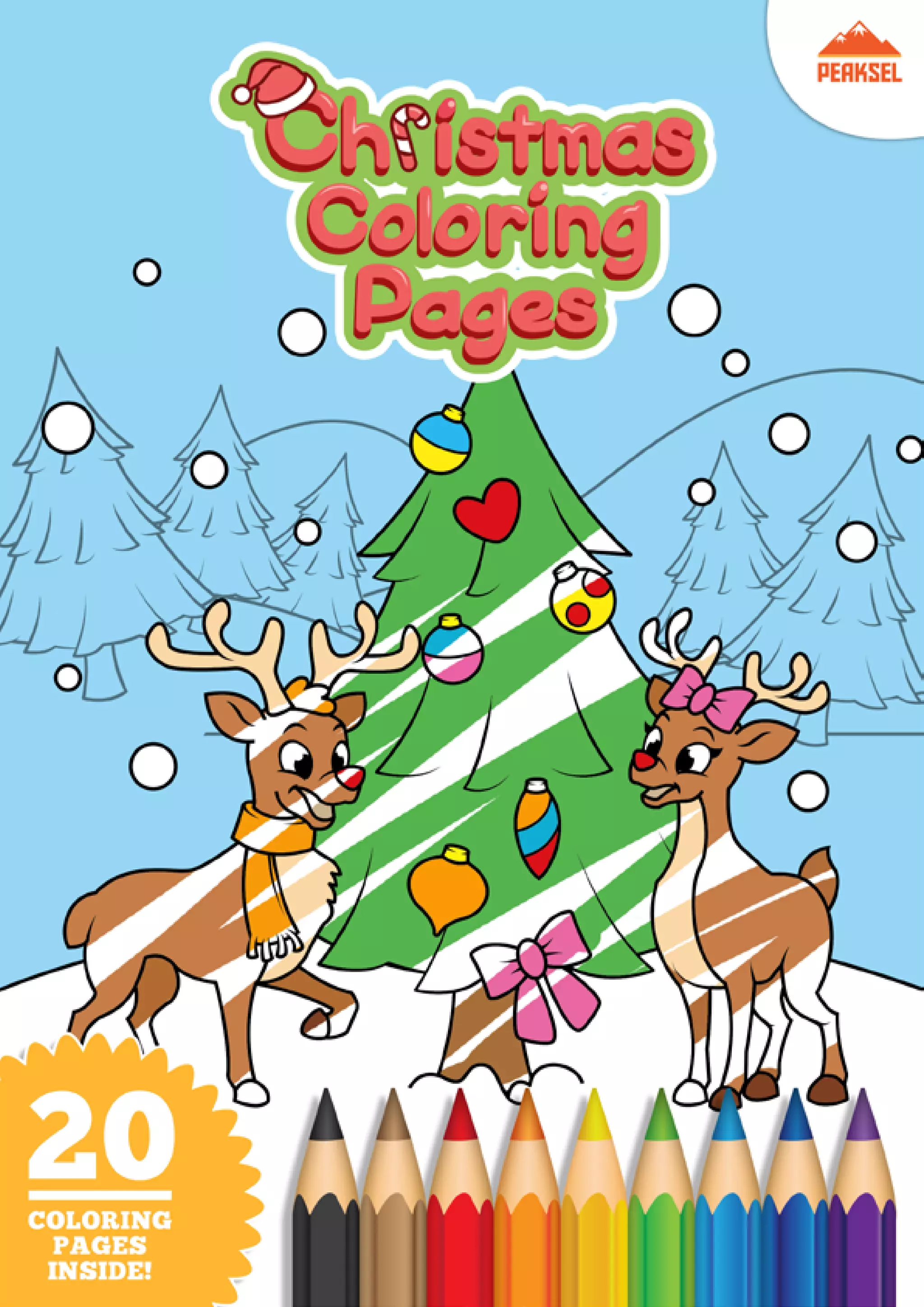 Christmas Coloring Pages for Kids - Printable Coloring Book | PDF