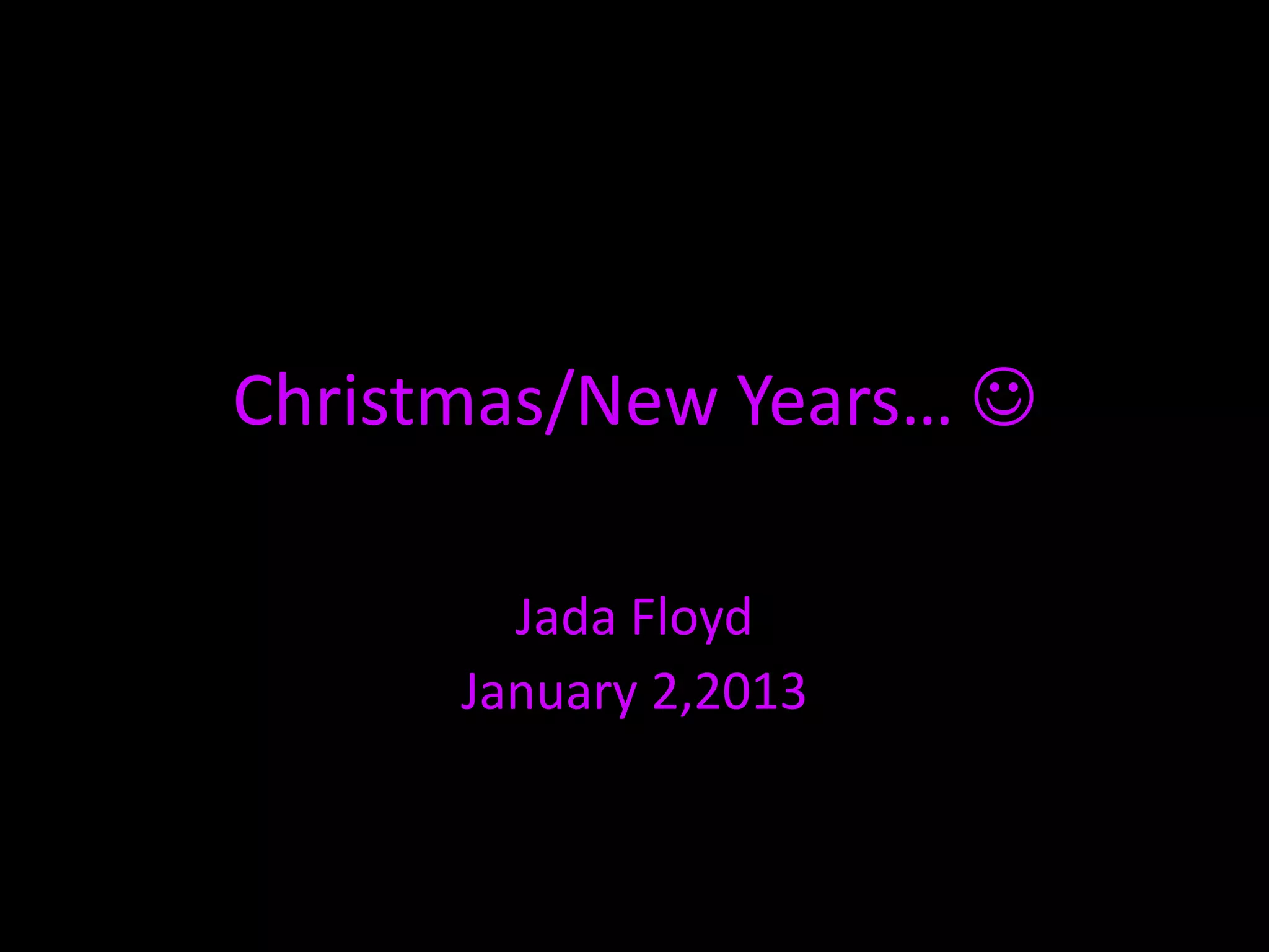 Christmas.news years resolution | PPTX