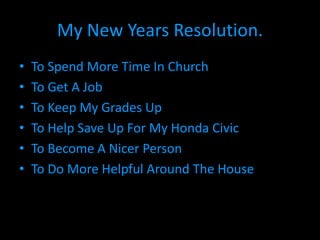 Christmas.news years resolution | PPTX