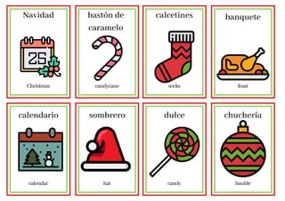 Christmas - Spanish Vocabulary - Flashcards.pdf