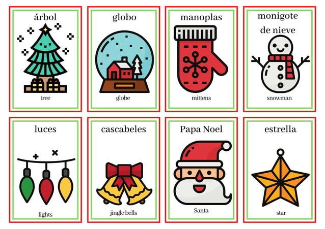 Christmas - Spanish Vocabulary - Flashcards.pdf