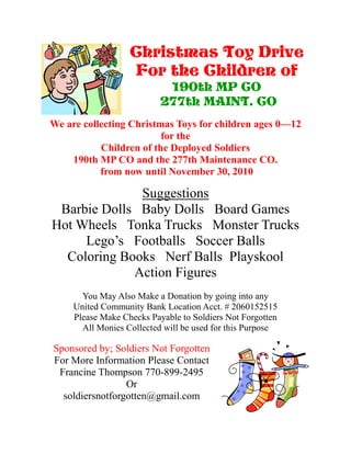 Christmas Toy Drive | PDF