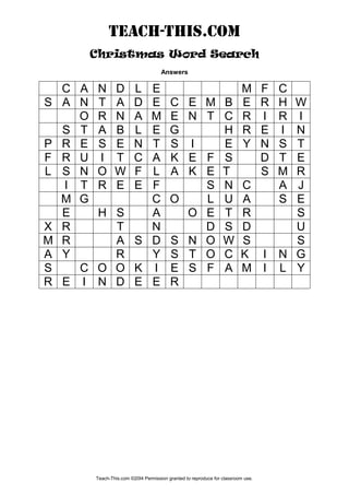 Christmas word-search | PDF