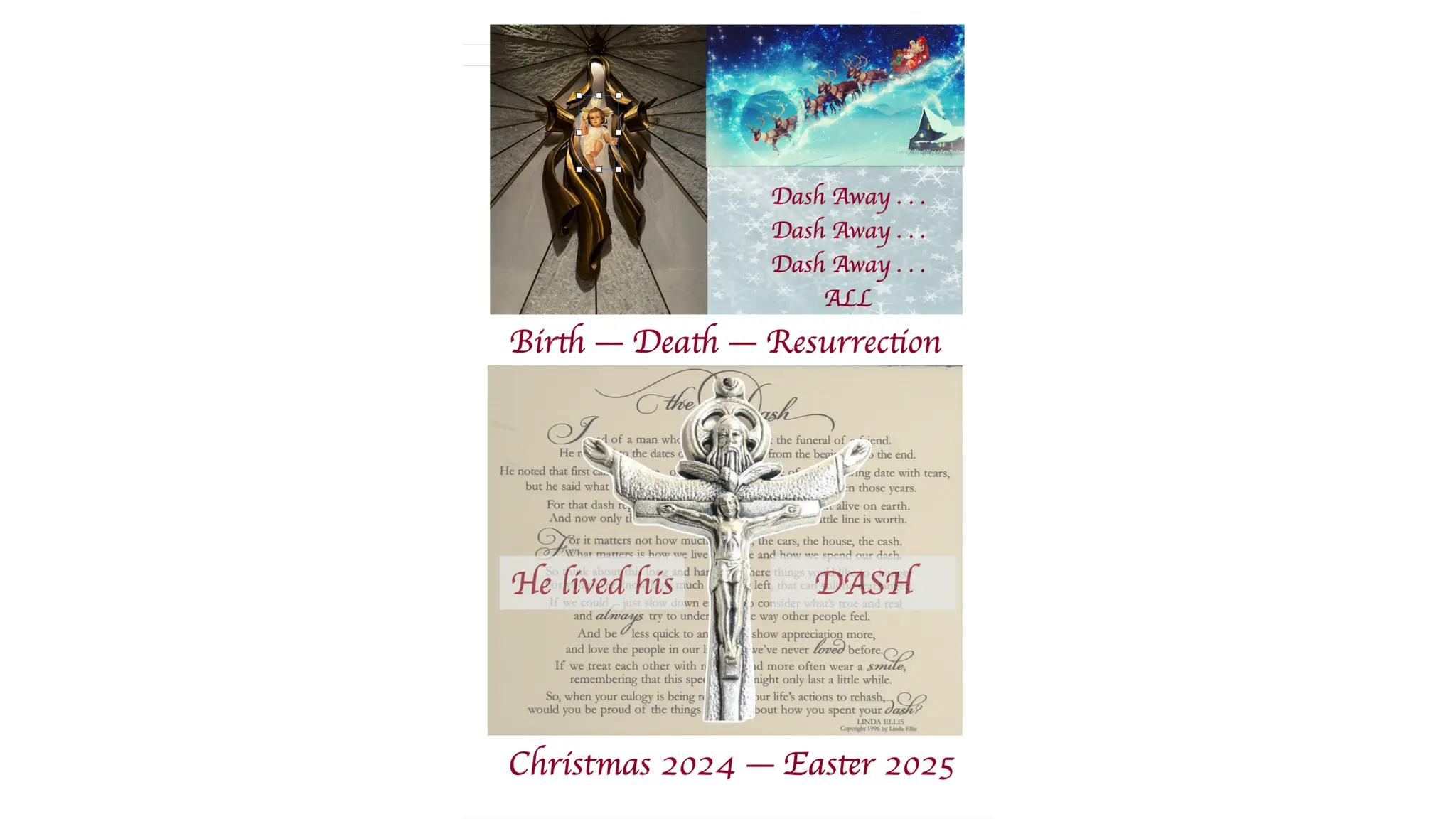 Menig Card for Christmas 2024/Easter 2025 | PPT