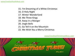 Christmas Activities - Name That Christmas Tune | PPTX