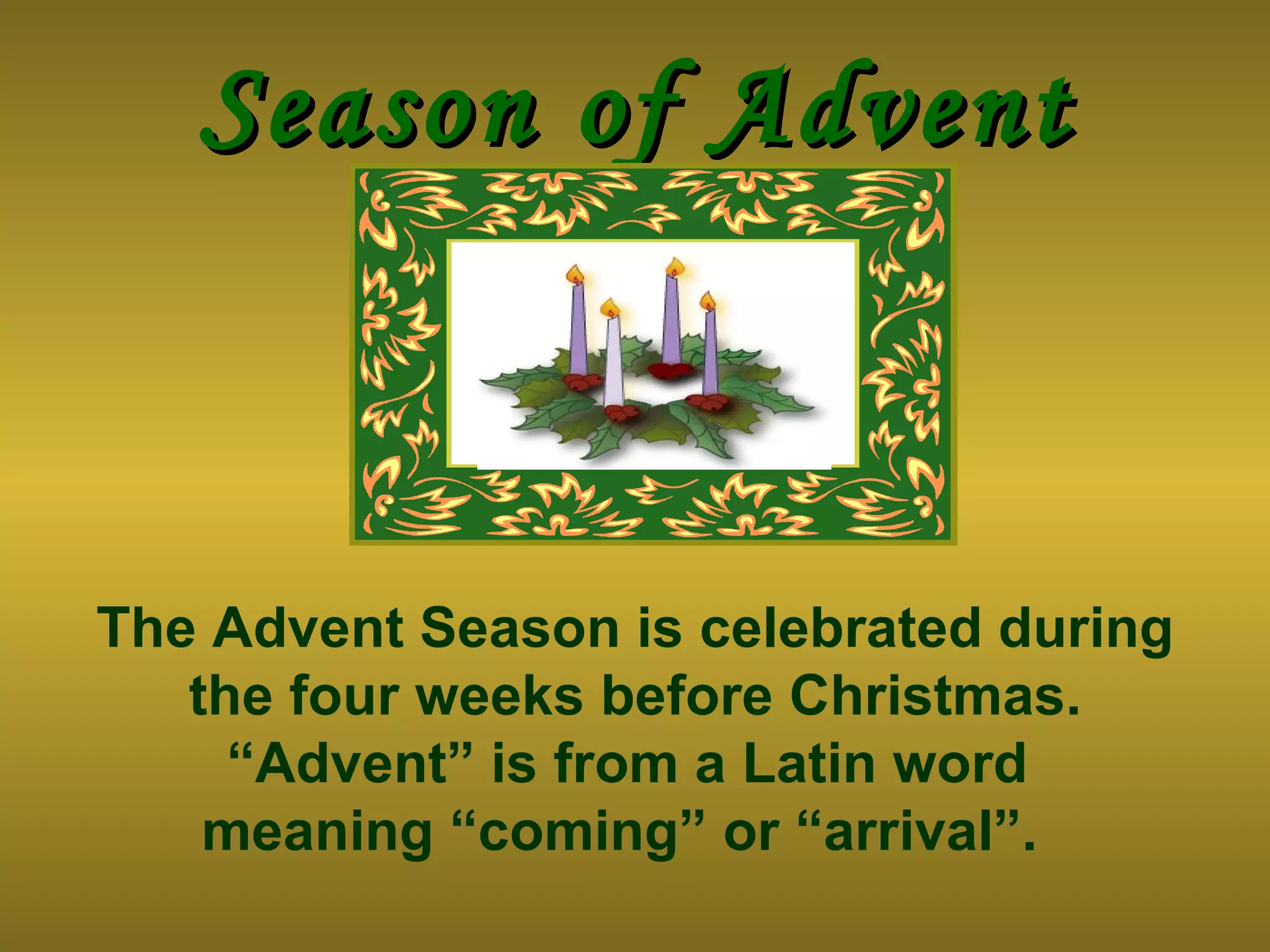 Christmas Advent for Church | PPT