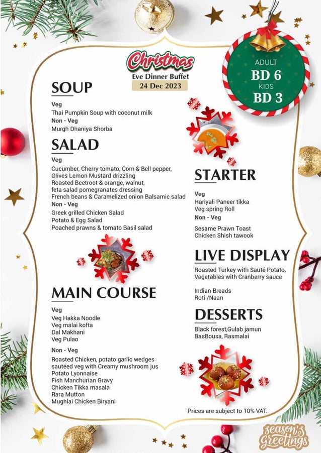 Christmas Buffet Menu 2023 Bahrain Restaurants.pdf