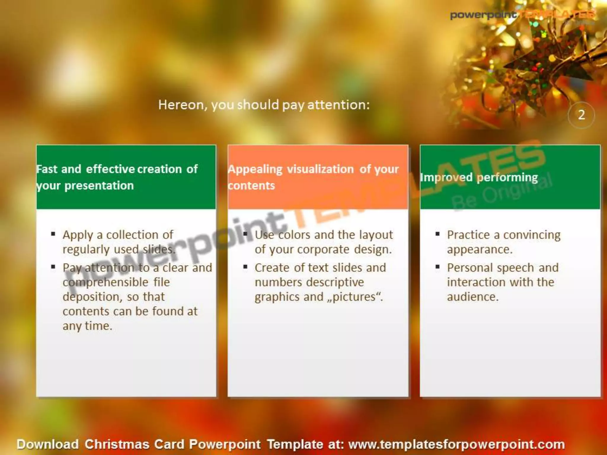 Christmas card photos PowerPoint template | PPTX