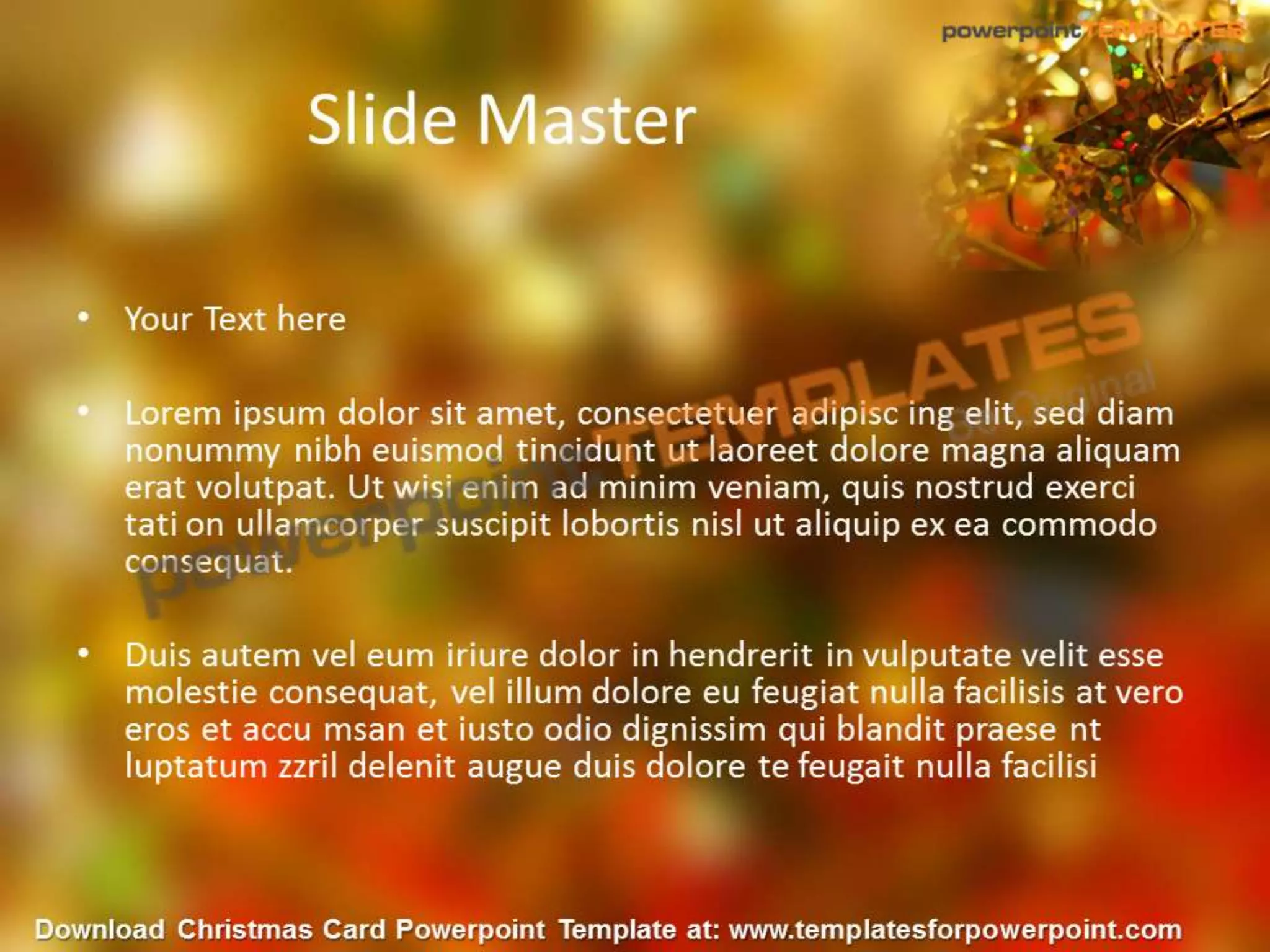 Christmas card photos PowerPoint template | PPTX