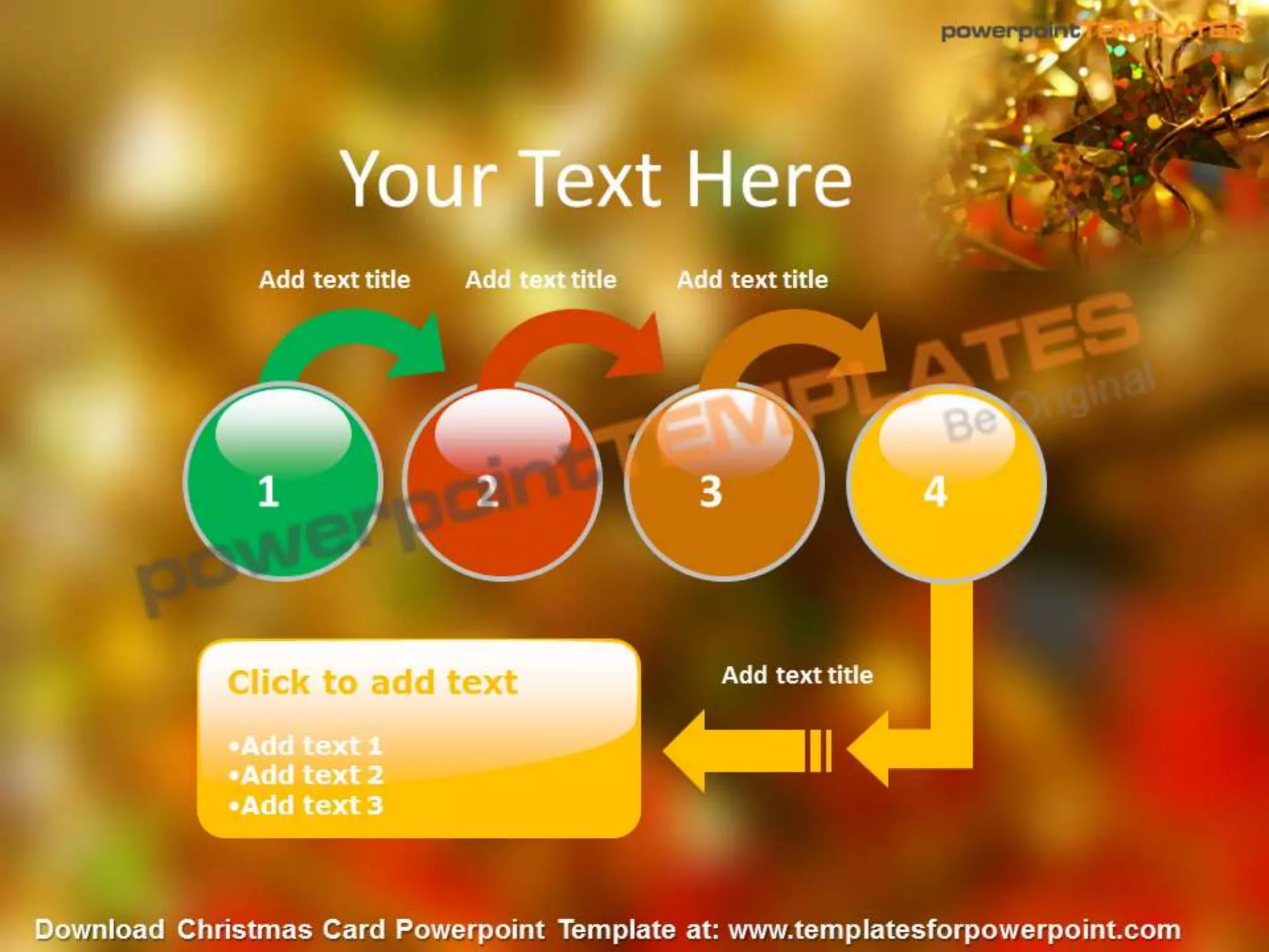 Christmas card photos PowerPoint template | PPTX