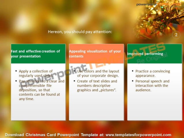 Christmas card photos PowerPoint template | PPTX