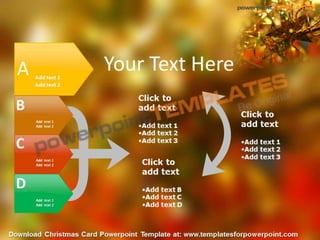 Christmas card photos PowerPoint template | PPTX