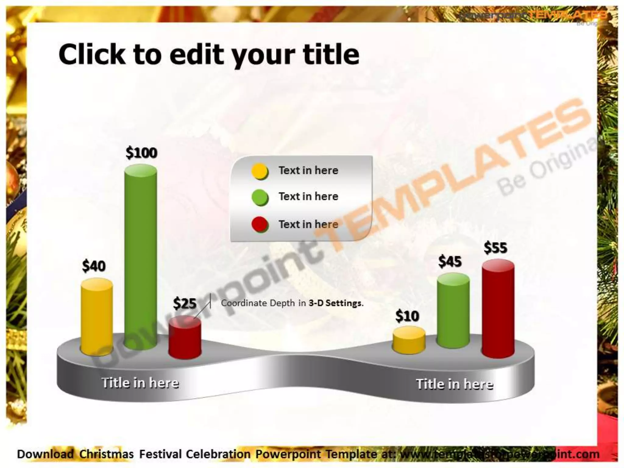 Christmas celebration powerpoint template - templatesforpowerpoint.com