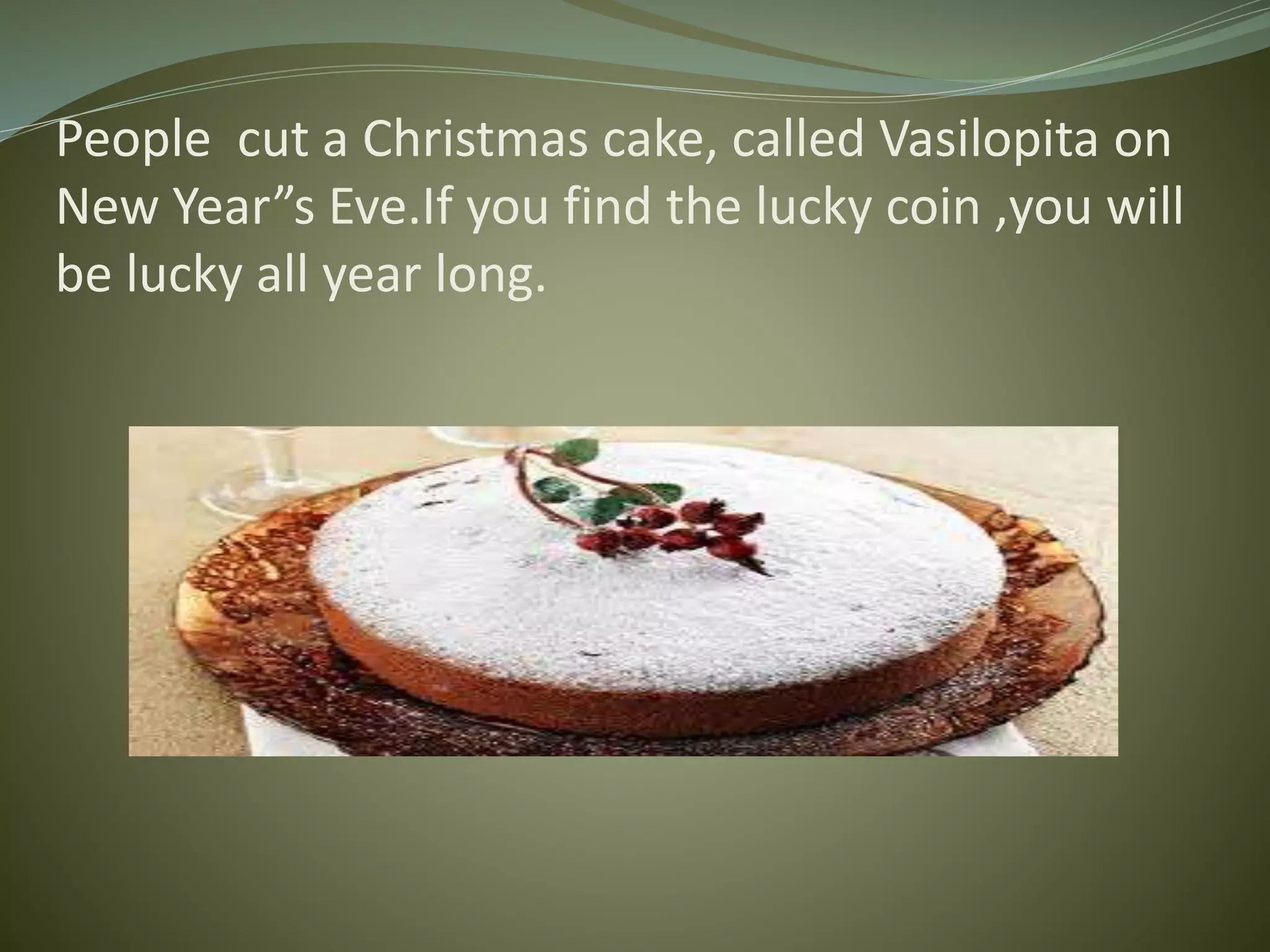 Christmas customs in Greece | PPTX