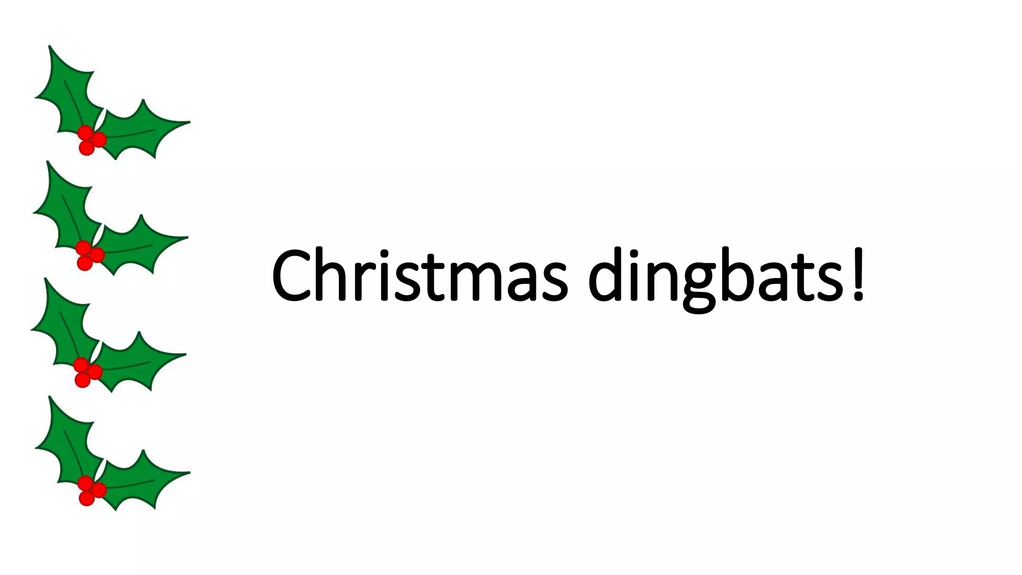 Christmas dingbats | PPTX